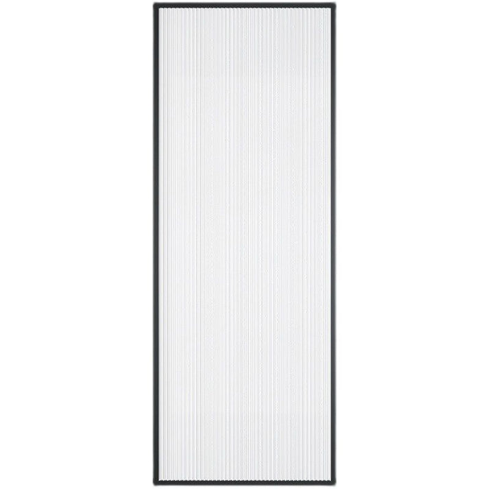 Black Fixed Shower Screen Full Frame Half Partition Bathroom Door ...
