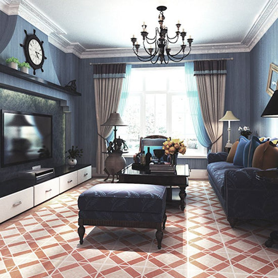 Peel and Stick PVC Flooring Matte Vinyl Flooring with Diamond Look ...