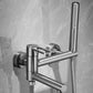 Fixed Metal Wall Mounted Contemporary Lever Handle Wall Mount - Clearhalo