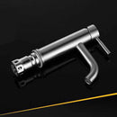 Modern Sliver Centerset Faucet Solid Color Bathroom Faucet with Lever ...