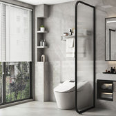 Frame Tempered Fixed Glass Panel Metal Fixed Glass Panel with Square ...
