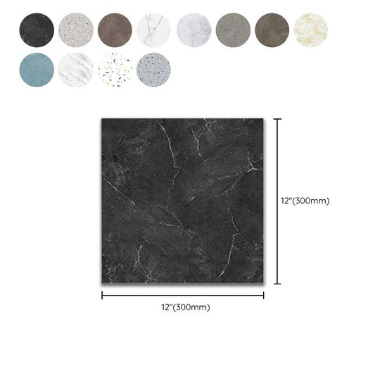 Peel & Stick Vinyl Flooring Smooth Vinyl Flooring with Marble Look ...