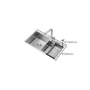 Drop-In Kitchen Sink Stainless Steel Modern Style Rectangle Kitchen ...