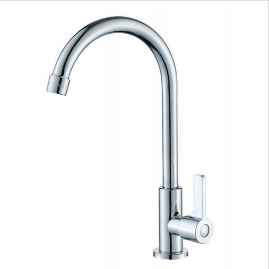 Modern Pull Down One Handle Kitchen Faucet High Arch Filler with No ...