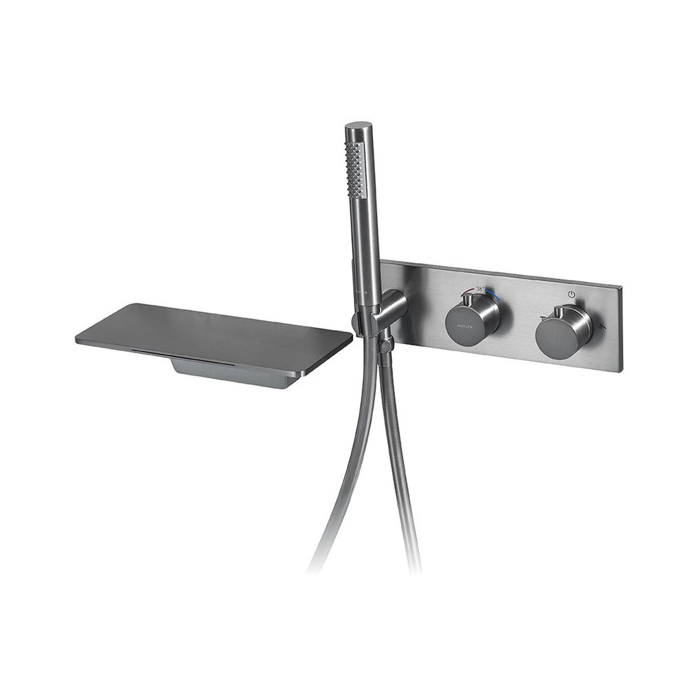 Modern Tub Spout Trim Brass Wall Mounted with Handshower Bath Faucet ...