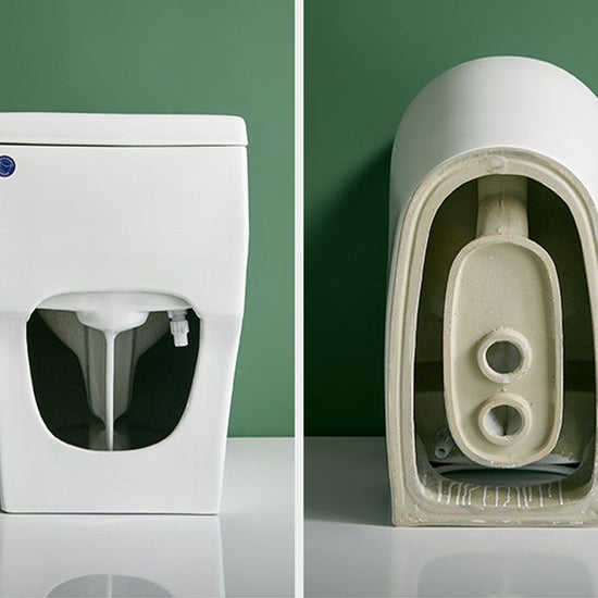 All-In-One Elongated Toilet Dual Flush Siphon Jet Water Saving Toilet ...