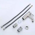 Stainless Steel Bathroom Faucet Chrome Lever Handle Sink Faucet with 1 ...