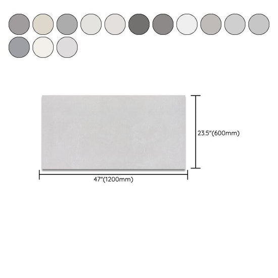 Solid Color Rectangle Floor Tile Straight Edge Indoor Floor Tile ...