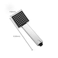 Square Handheld Shower Head Leak Resistant Wall-Mount Showerhead ...