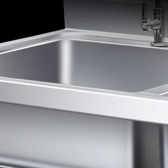 Classic Kitchen Sink Stainless Steel Workstation Sink with Faucet ...