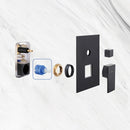 Modern Shower Set Brass Square Temperature Control Shower System ...