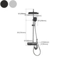 Modern Push Button Shower System Slide Bar Included Shower Head Combo ...