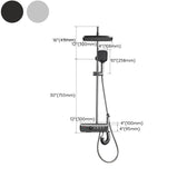 Modern Push Button Shower System Slide Bar Included Shower Head Combo ...