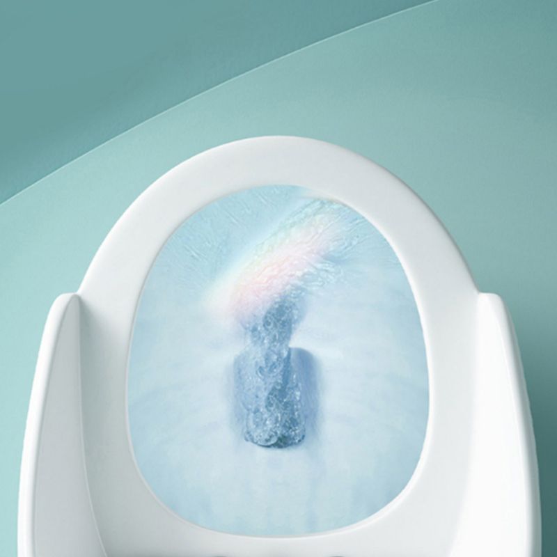 Modern Ceramic Flush Toilet One Piece Toilet Bowl for Washroom - Clearhalo