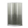 Round Shower Kit Tempered Glass Shower Enclosure with Door Handle ...