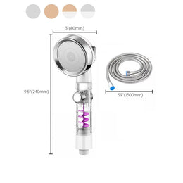Contemporary Shower Combo Handheld Shower Head Plastic Wall-Mount ...