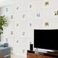 Modern Wall Panel Cartoon Print Peel and Stick Waterproof Wall Paneling ...