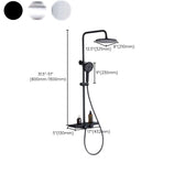 Knob Handle Shower Set Shower Hose Wall Mounted Copper Shower Set with ...