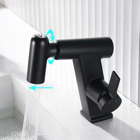 Contemporary Vessel Faucet Swivel Spout Faucet with One Lever Handle ...