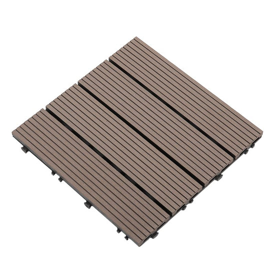 Interlocking Decking Tiles Striped Pattern Square Deck Plank Outdoor ...