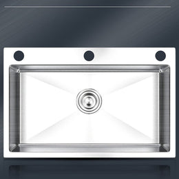 Stainless Steel Kitchen Sink Rectangular Shape Kitchen Sink with Drain ...