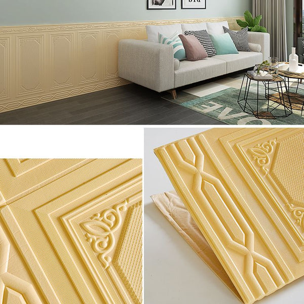 Modern Wall Paneling 3D Plastic Wall Paneling with Waterproof - Clearhalo