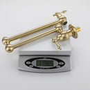 Contemporary Pull Down Wall Mounted Double Handles Pot Filler Low ...