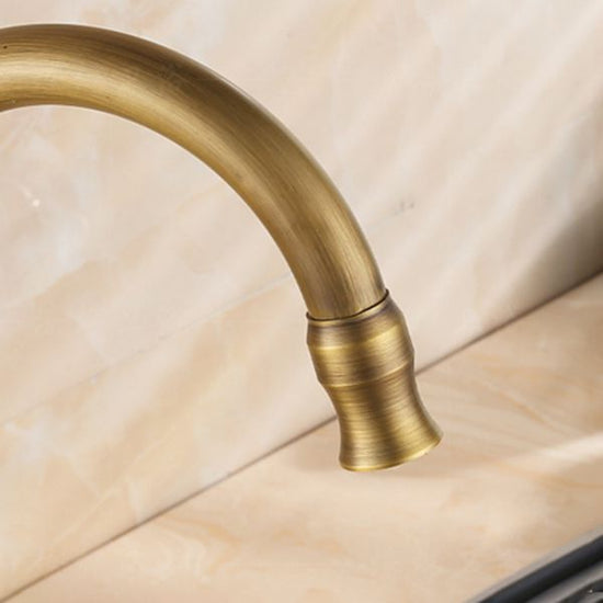 Traditional Kitchen Faucet Brass High Arc Gold Standard Kitchen Faucets ...
