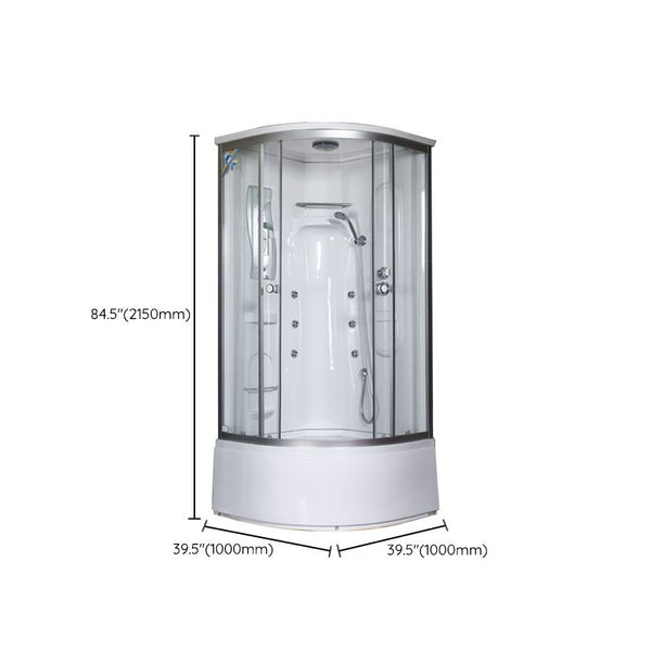 Round Framed Tub & Shower Kit Corner Double Sliding Tub & Shower Kit ...