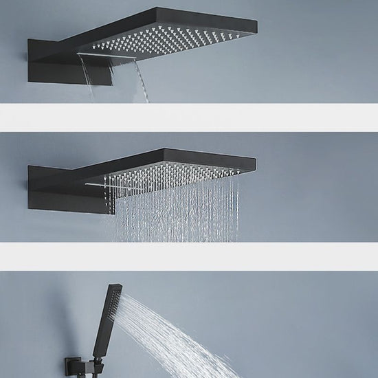 Modern Shower Head Combo Brass Handheld Shower Head Shower Trim - Clearhalo