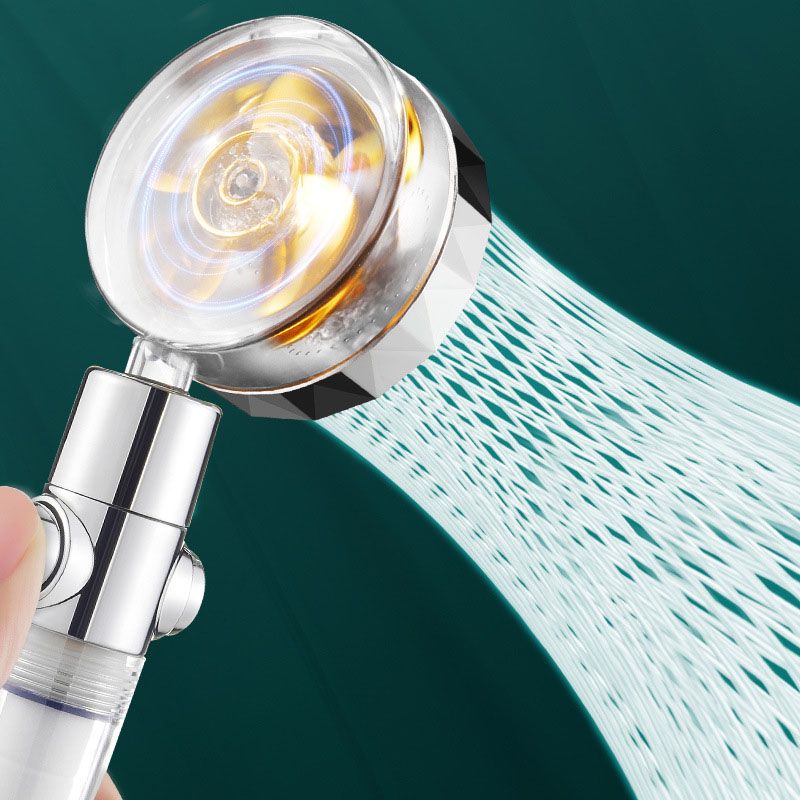 Contemporary Shower Head Handheld Shower Head Plastic Wall-Mount Round ...