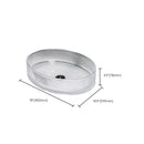 Modern Clear Wash Stand Glass Trough Bathroom Sink for Bathroom - Clearhalo