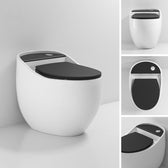 Round Siphon Type Household Toilet Small Apartment Large-caliber Silent ...