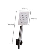 Contemporary Shower Combo Handheld Shower Head Stainless Steel Wall ...