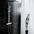 Modern Shower System Slide Bar Dual Shower Head Thermostatic Wall ...