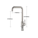 Modern Bar Faucet Stainless Steel with Handles and Supply Lines High ...