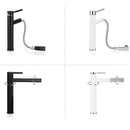 White Modern Sink Washroom Ceramic Rod Handle Faucet Bathroom Sink ...