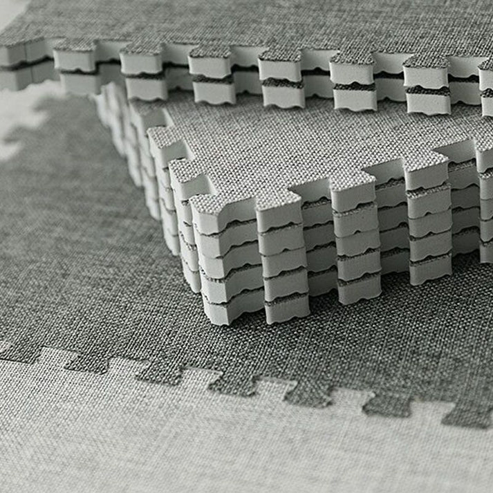 Carpet Tile Non-Skid Fade Resistant Solid Color Interlocking Carpet ...