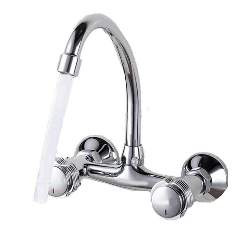 Contemporary Single Handle Kitchen Faucet Wall Mounted Bar Faucet in ...