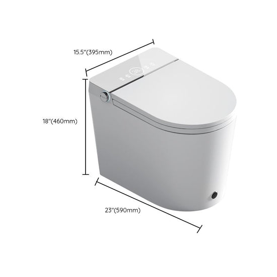 Elongated Stain Resistant Floor Standing Bidet with Heated Seat and ...