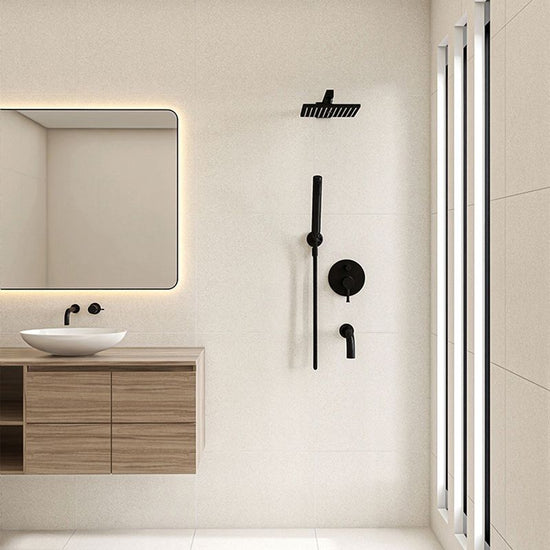 Modern Square Floor Tile Straight Edge Slip Resistant Matte Tile ...