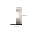 Black Full Frame Fixed Shower Screen Tempered Glass Shower Door - Clearhalo