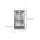 Tempered Glass Single Sliding Shower Enclosure White One Piece Frame ...