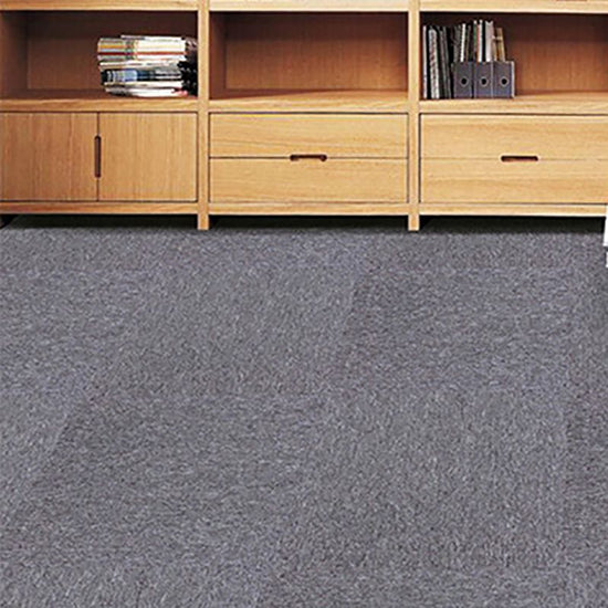 Carpet Tile Fade Resistant Non-Skid Solid Color Loose Lay Carpet Tile ...