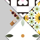 Patterned Rectangular Tile Modern Straight Edge Glazed Floor Tile ...