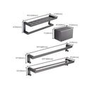 Modern Grey Bathroom Accessory As Individual Or As a Set in Metal ...