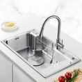 Rectangle Stainless Steel Kitchen Sink Double Basin Sink with Drain ...