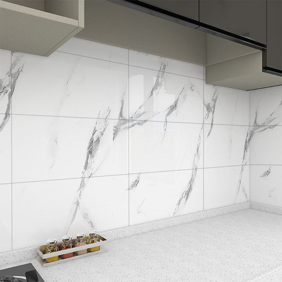 Modern Peel/Stick Backsplash Tile PVC Peel and Stick Backsplash Wall ...