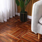 4-Slat Wood Floor Tiles Interlocking Installation Floor Board Tiles ...