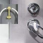 Round Semi-Frameless Shower Stall Corner Tempered Glass Shower Stall ...